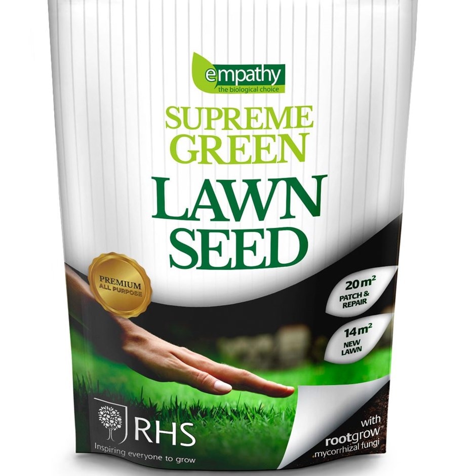 Buy RHS empathy lawn seed with rootgrow Empathy RHS supreme green 'lawn ... Buy RHS empathy lawn seed with rootgrow Empathy RHS supreme green 'lawn ...