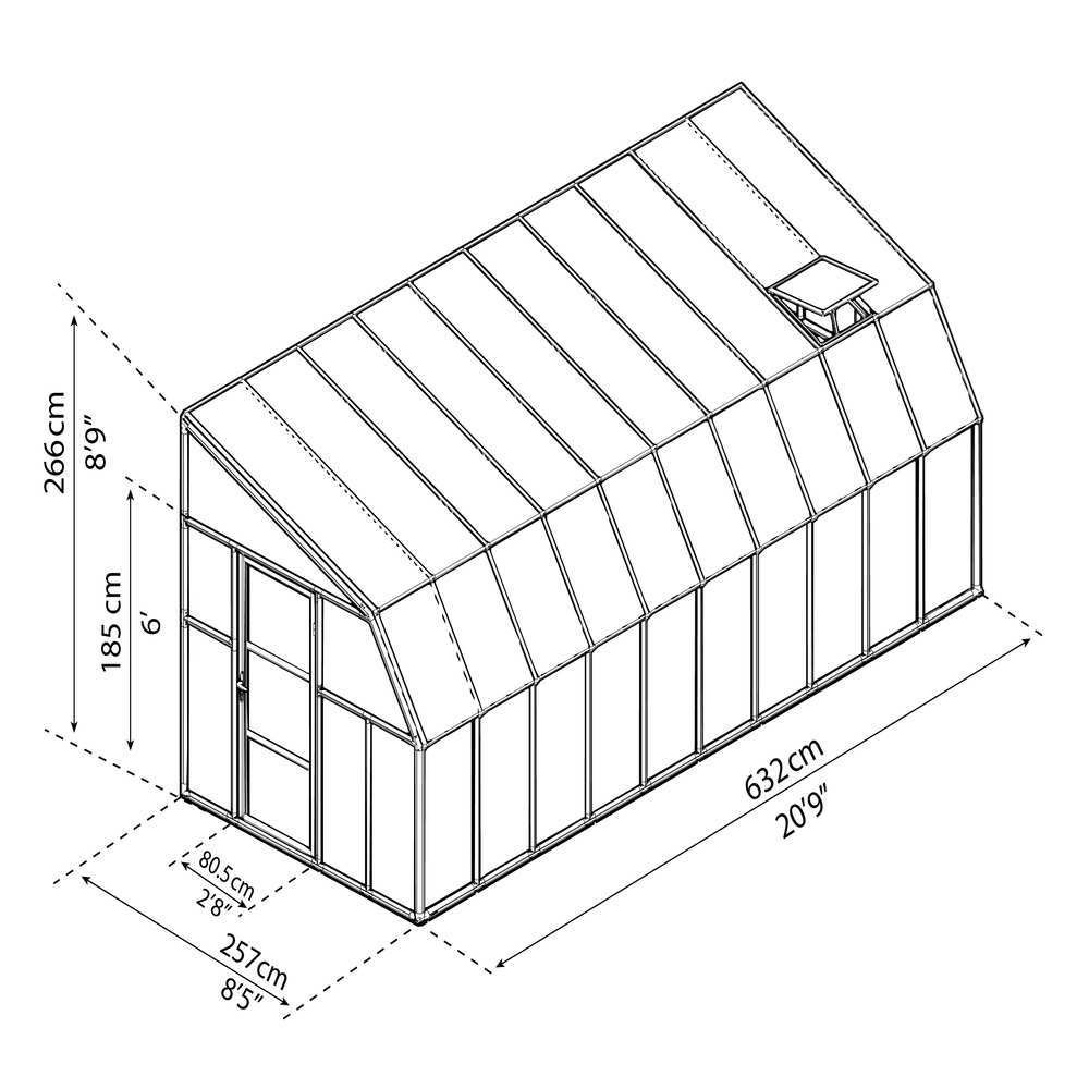 Buy Palram - Canopia Sun Room Clear 8x20 8' x 21': Delivery by Primrose