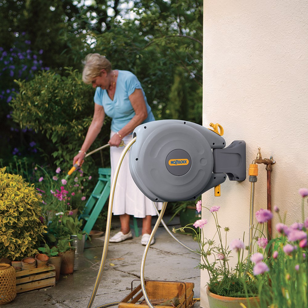 Buy Hozelock Mini Auto Reel Retractable 10m Hose System: Delivery by ...