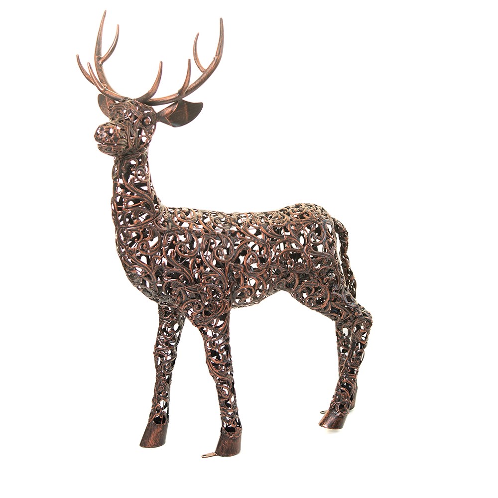 Buy Bronze Deer Iron Sculpture | 120 x 76 cms: Delivery by Primrose