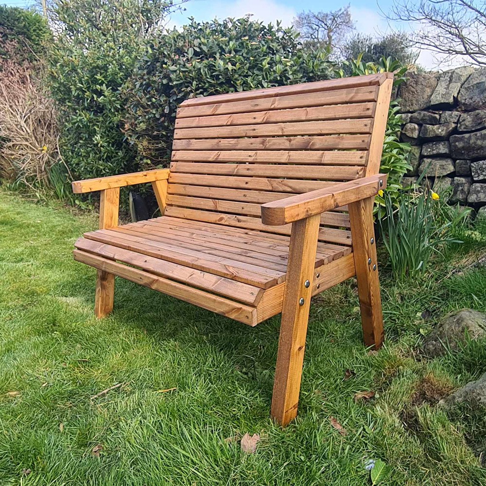 Buy Valley Two Seater Wooden Garden Bench: Delivery by Primrose