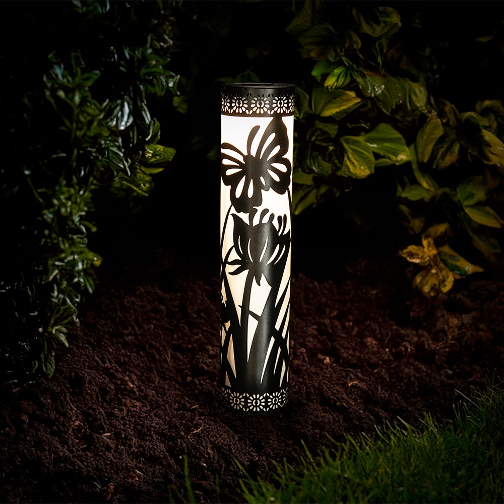 Buy Pair Of Solar Stake Lights | Butterfly Design | H90cms x W52cms ...