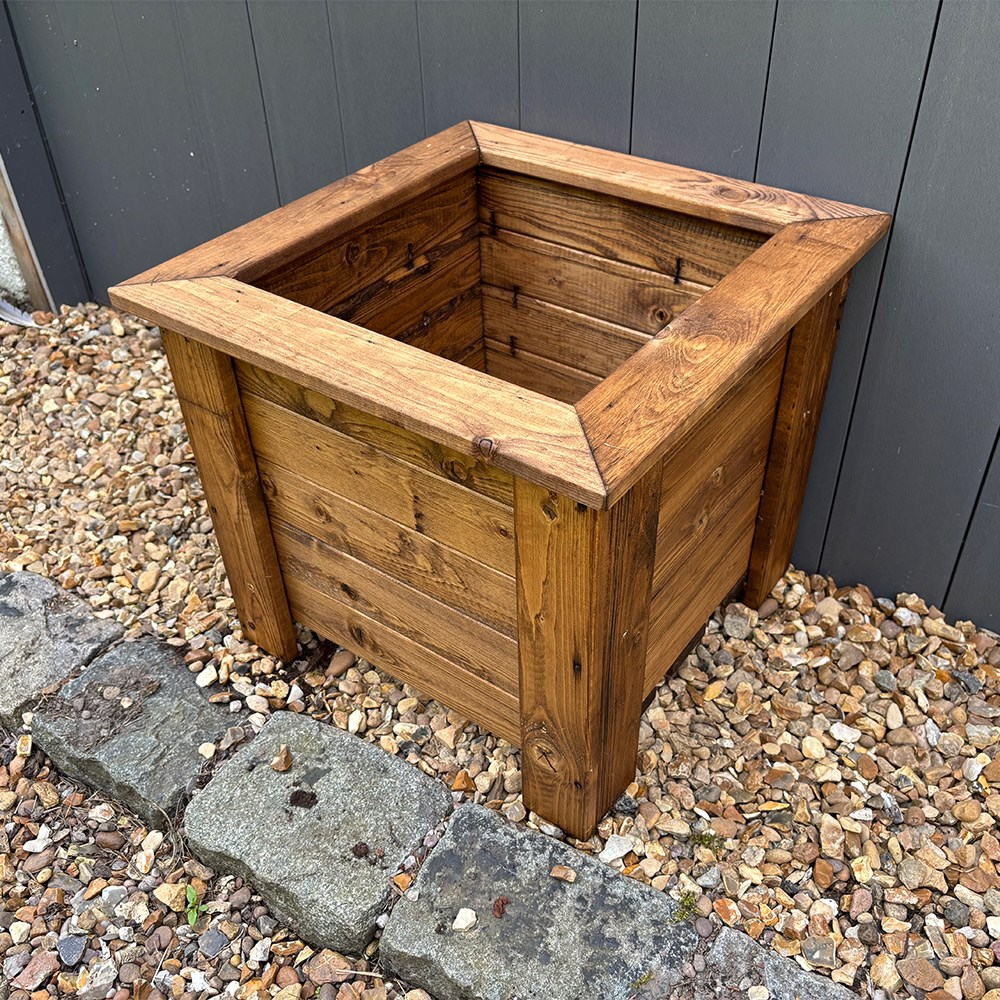 Buy Prestbury Natural Wooden Raised Square Planter: Delivery by Primrose
