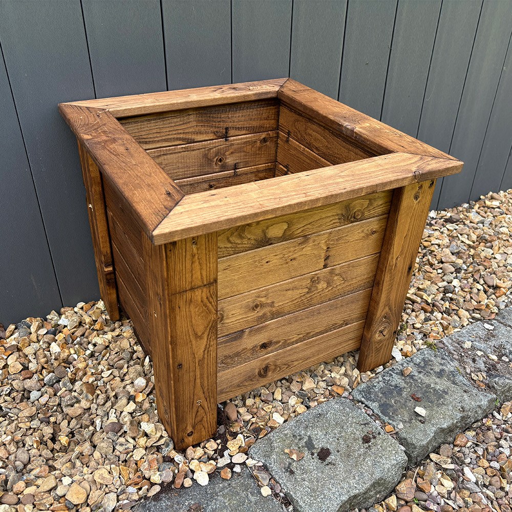 Buy Prestbury Natural Wooden Raised Square Planter: Delivery by Primrose