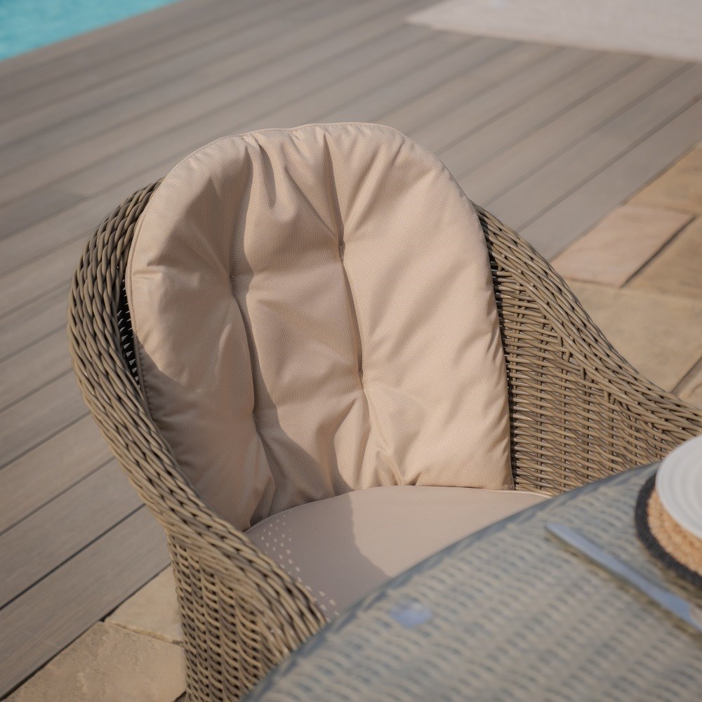 Buy Winchester Round Dining Set, Heritage Chairs & Lazy Susan|Rattan|8 ...