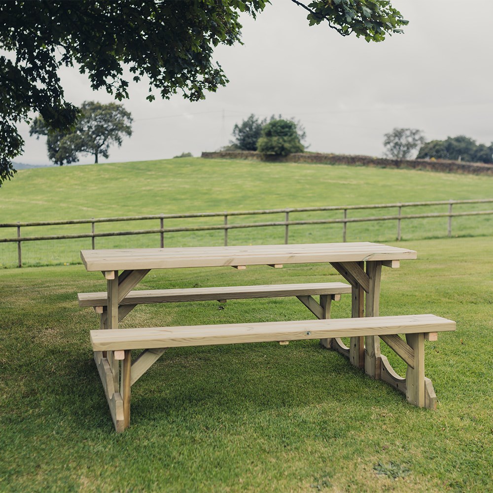 Buy Lunar Redwood Picnic Table | L180cms: Delivery by Primrose