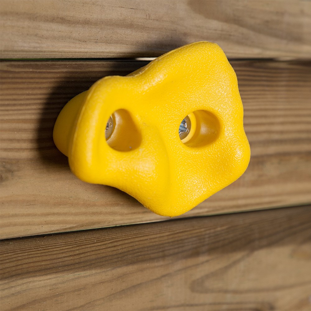 Buy Rumble Ridge Wooden Rock Wall Climbing Frame with Single Swing ...