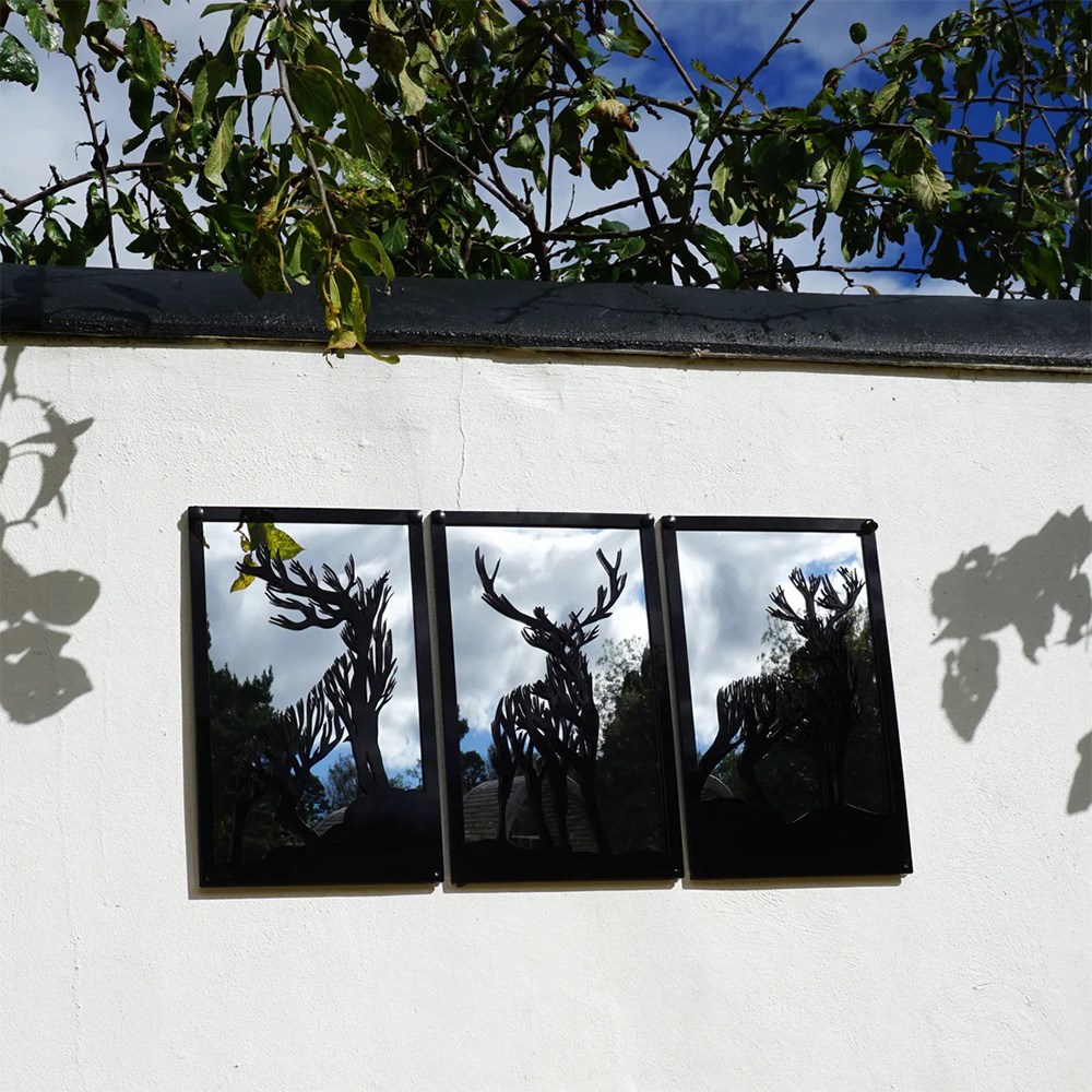 Buy Set of 3 Stags Acrylic Rectangular Mirror 35cms x 22cms: Delivery ...