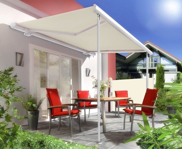 Buy Support Pole Kit for Awnings - Adjustable 1.7m to 2.9m (White ...