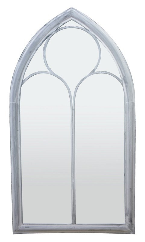 Buy 3ft 8in x 2ft Gothic Arched Glass Light Garden Mirror: Delivery by ...