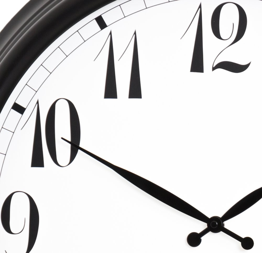 Buy 57cm Perfect Time Large Black Outdoor Clock - About Time™: Delivery ...