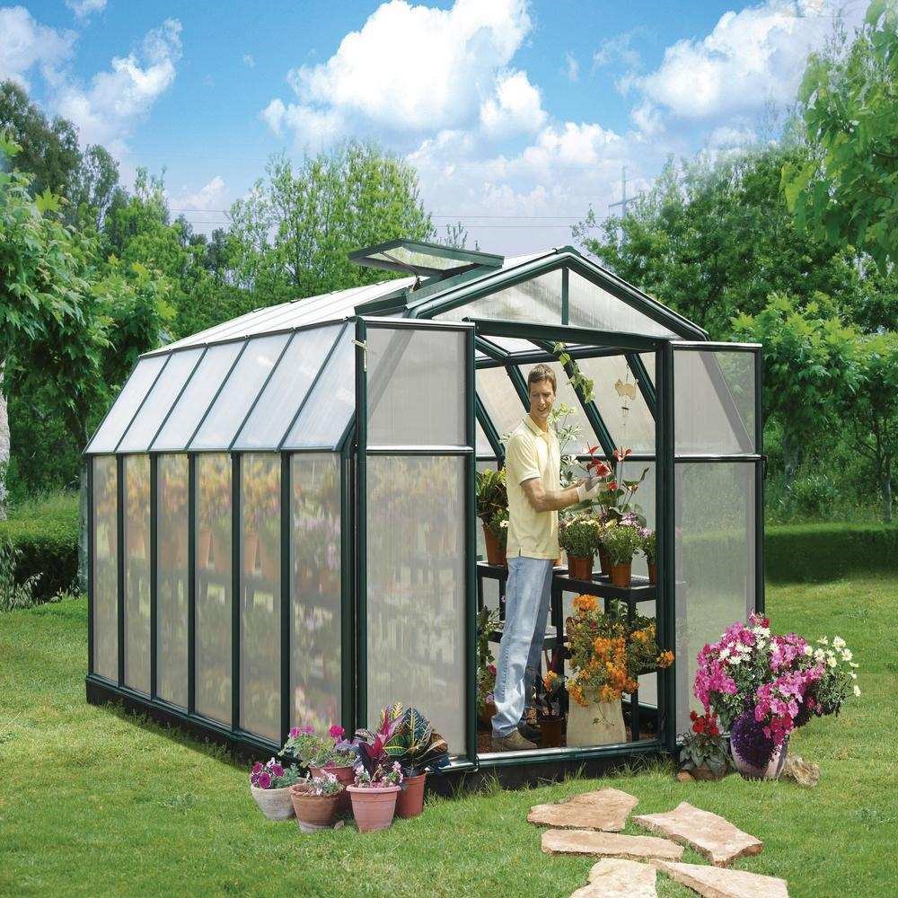 Buy Palram - Canopia Hobby Gardener Greenhouse 8x12 9' x 13': Delivery ...