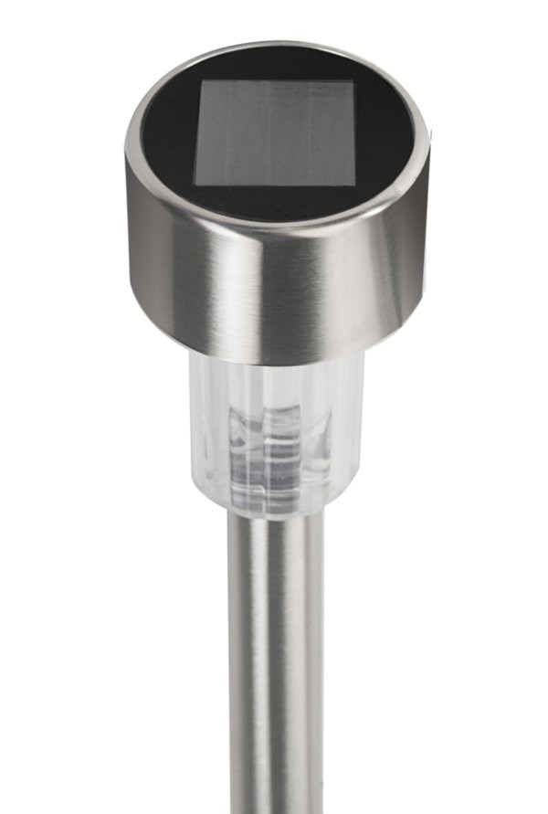 Buy Set of 6 Stainless Steel Solar Border Lights by Solaray: Delivery ...