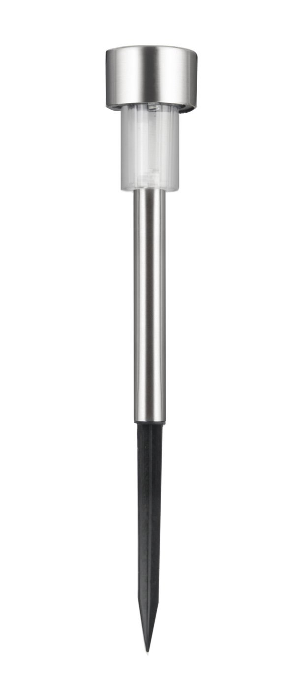 Buy Set of 6 Stainless Steel Solar Border Lights by Solaray: Delivery ...