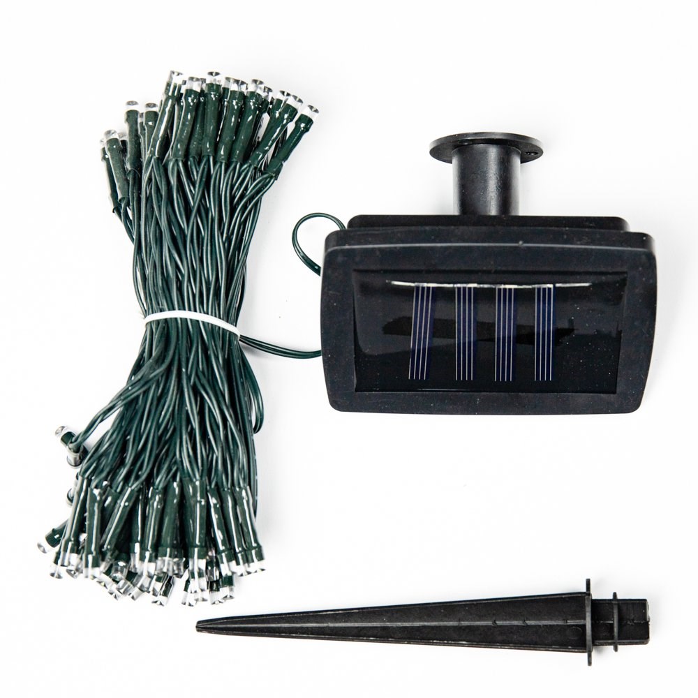 Buy 12m 100 White LED Solar Fairy String Lights by Solaray: Delivery by ...