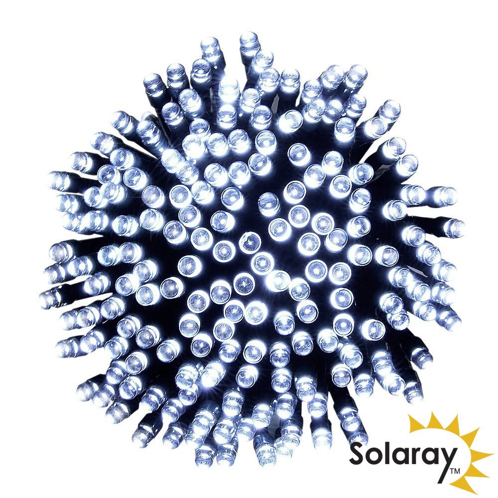 Buy 12m 100 White LED Solar Fairy String Lights by Solaray: Delivery by ...