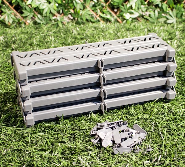 Buy Instant Garden Roll Out Path Grey - Plastic - Chevron - 3 Metres ...