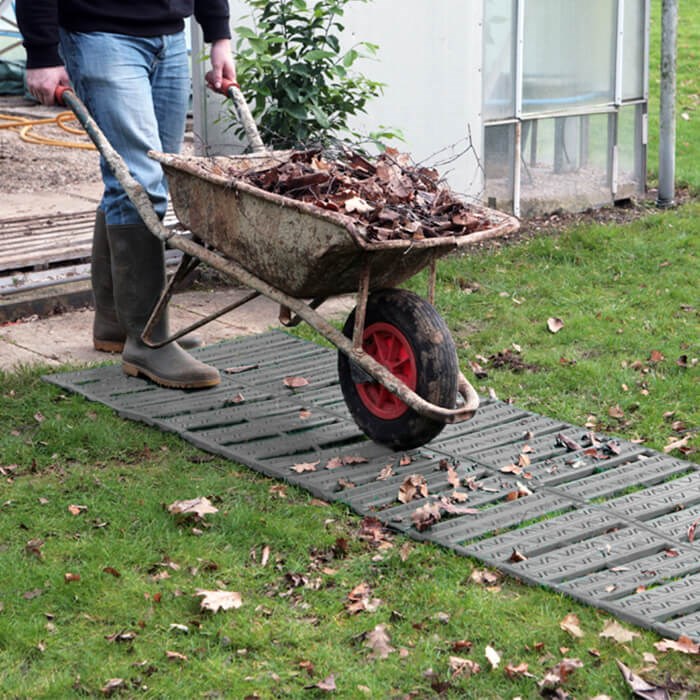 Buy Instant Garden Roll Out Path Grey - Plastic - Chevron - 3 Metres ...